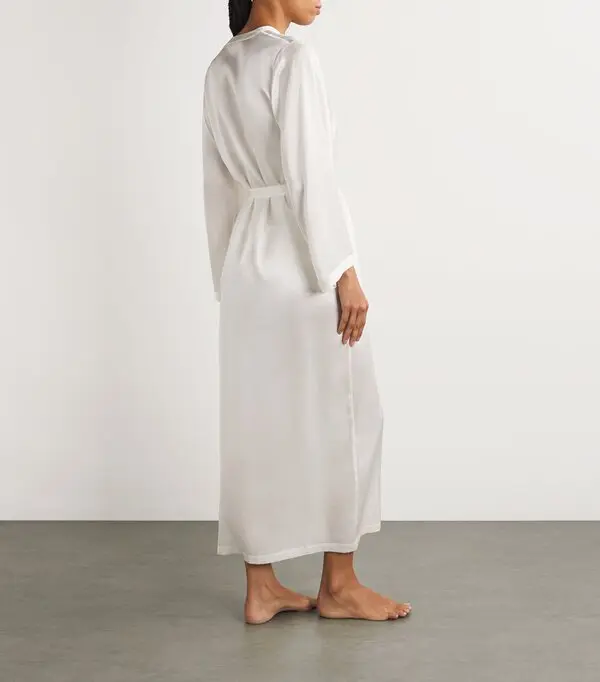 MARJOLAINE Silk Longline Tracy Robe