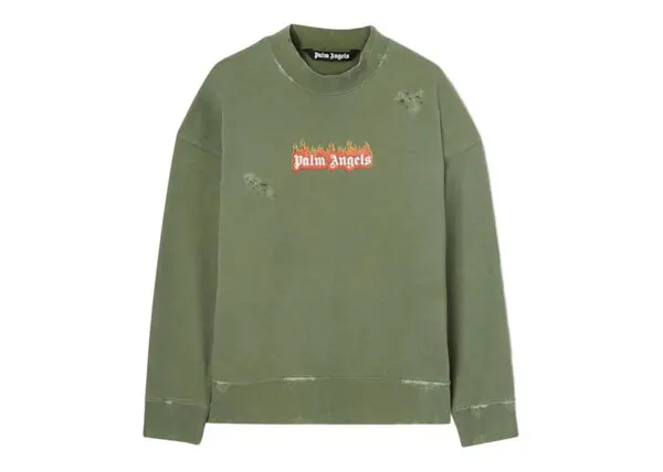 Palm Angels Burning Logo Sweatshirt
