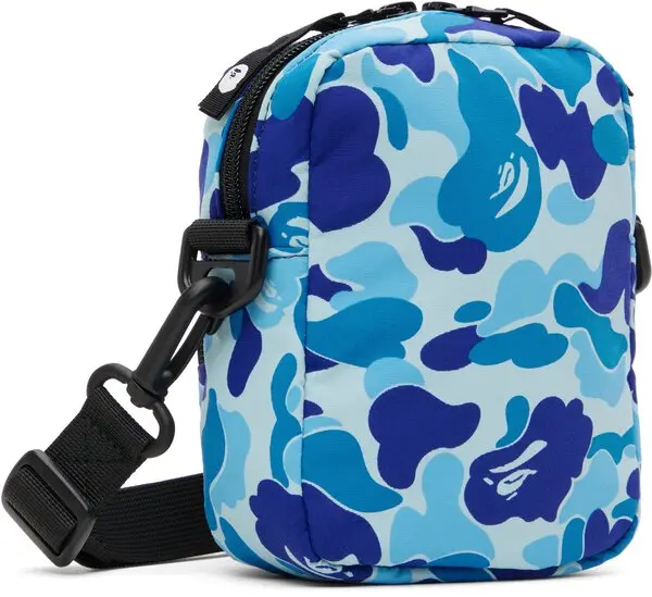 A Bathing Ape Abc Camo Shark Mini Bag - Blue | Editorialist