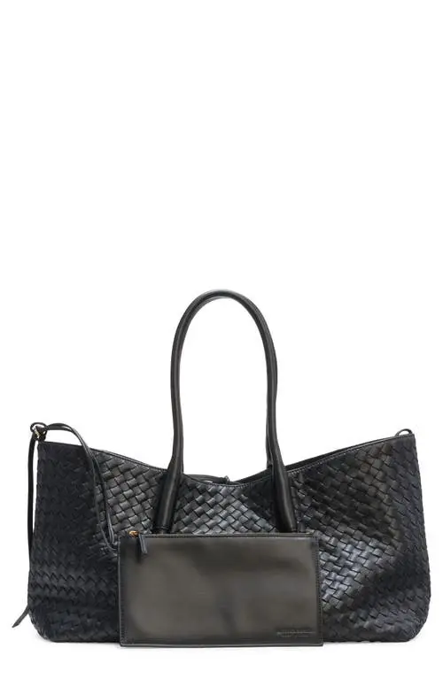Bottega Veneta Leather & Suede Reversible Tote - 1206 Black/fondant-m Br