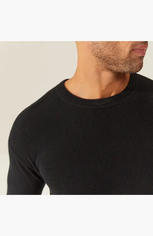 ITALIC Mateo Cashmere Crewneck Sweater - Black