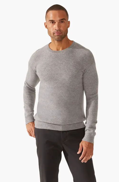 ITALIC Mateo Cashmere Crewneck Sweater - Heather Grey