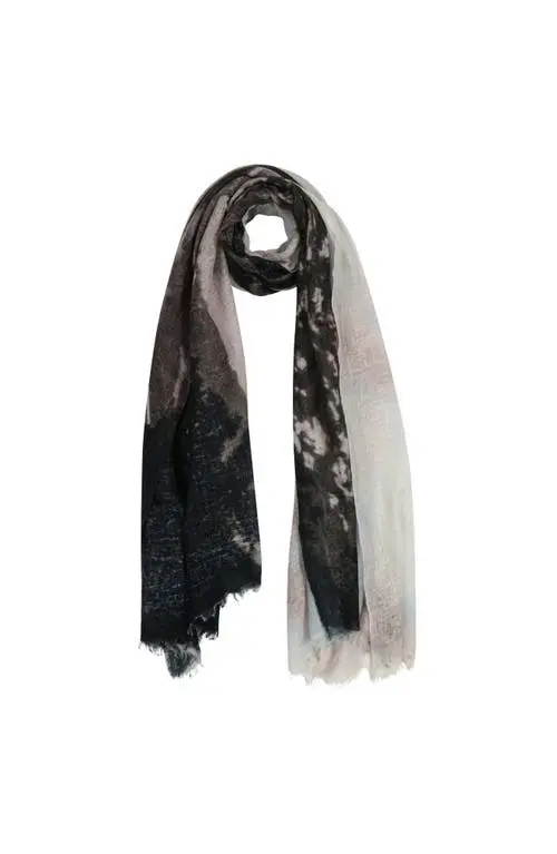 MER ST. BARTH Cashmere Dip Dye Shawl - Black