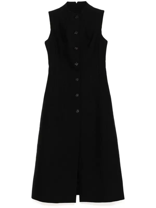 Shiatzy Chen Wool Vest Dress - Black