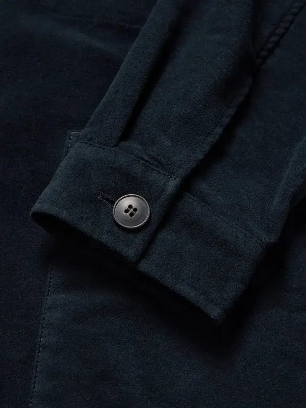 Sunspel Cotton-blend Moleskin Shirt Jacket