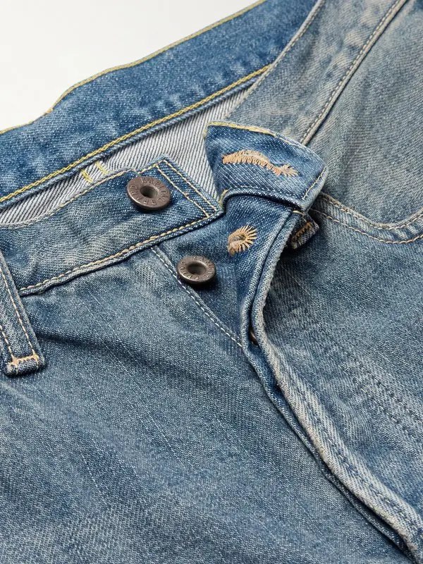 Kapital Monkey Cisco Speakeasy Slim-fit Distressed Denim Jeans