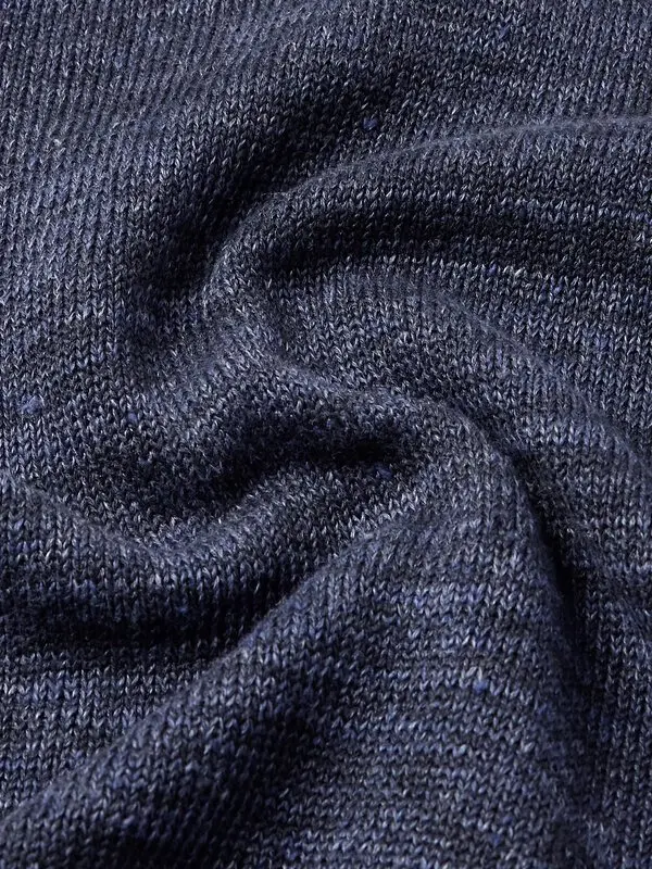 Inis Meáin Knitted Linen Polo Shirt