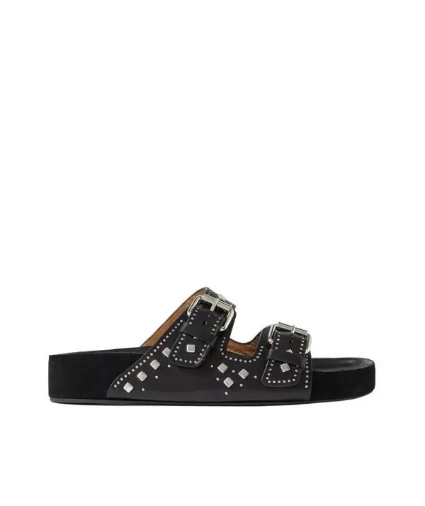 Isabel Marant Lennyo Studded Leather Slides