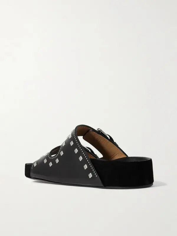 Isabel Marant Lennyo Studded Leather Slides