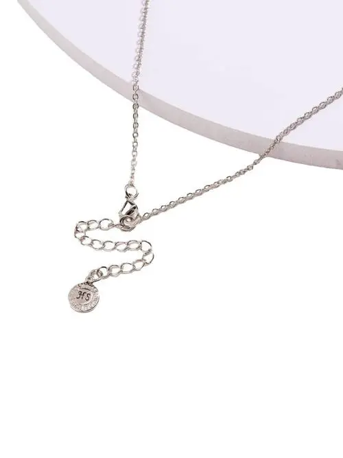 HOLLYWOOD SENSATION Black Onyx Beaded Necklace - Silver