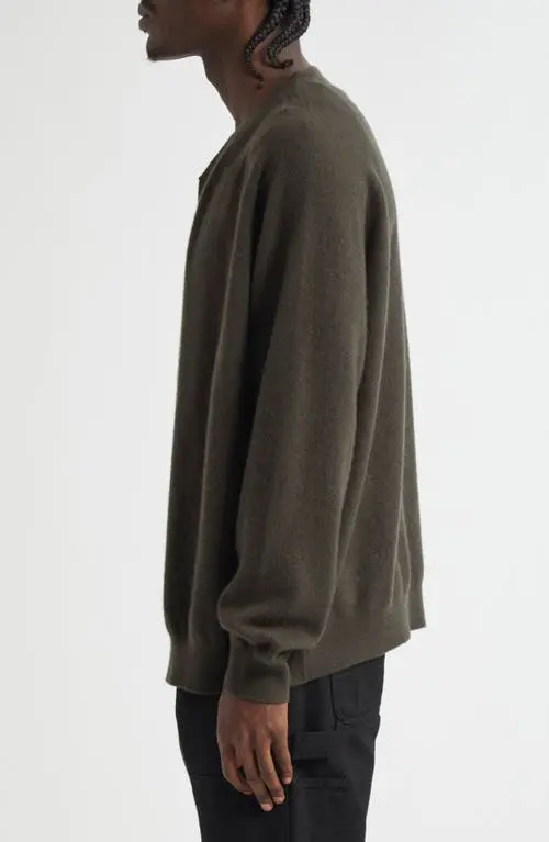 Frenckenberger Cashmere Bomber Cardigan - Black Olive