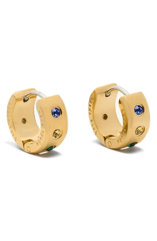 Kate Spade New York Chunky Huggie Hoop Earrings - Multi