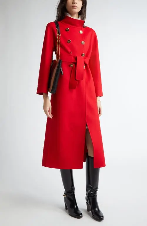 Valentino Garavani Double-breasted Wool-cashmere Belted Coat - Paris