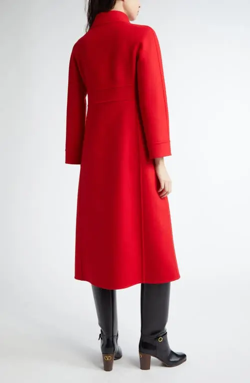 Valentino Garavani Double-breasted Wool-cashmere Belted Coat - Paris