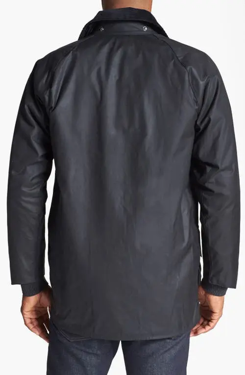 Barbour Beaufort' Regular Fit Weatherproof Waxed Jacket - Black