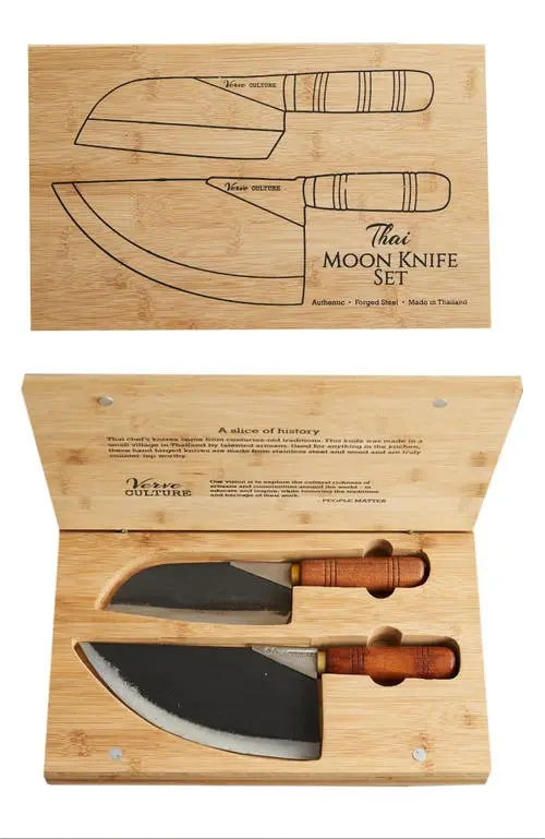 VERVE CULTURE Thai Moon Knife Set - None