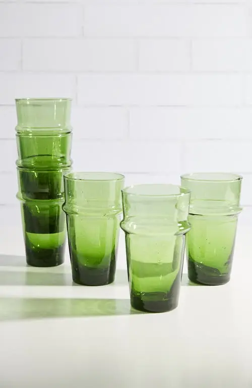 VERVE CULTURE Beldi Stacking Glass - Green