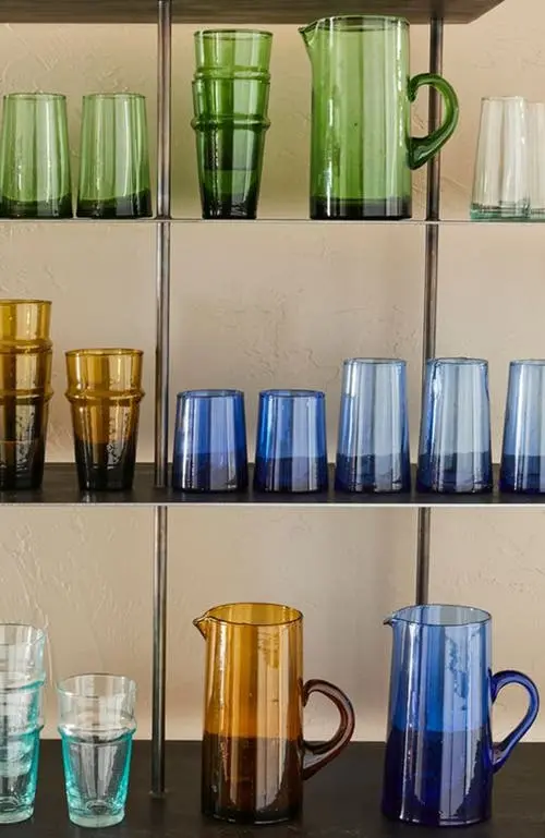 VERVE CULTURE Beldi Stacking Glass - Green