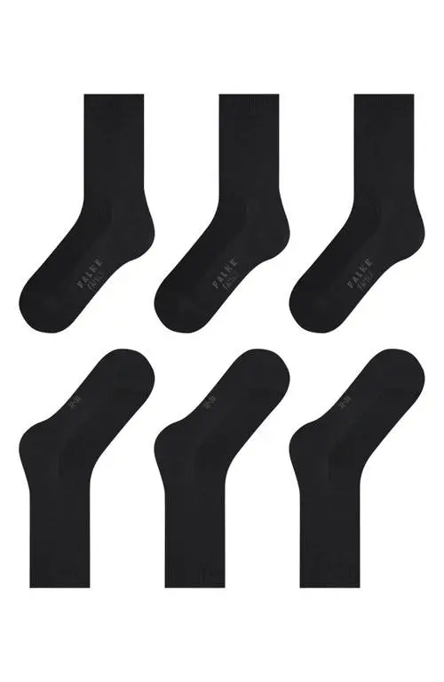 Falke 6-pack Cotton Blend Crew Socks
