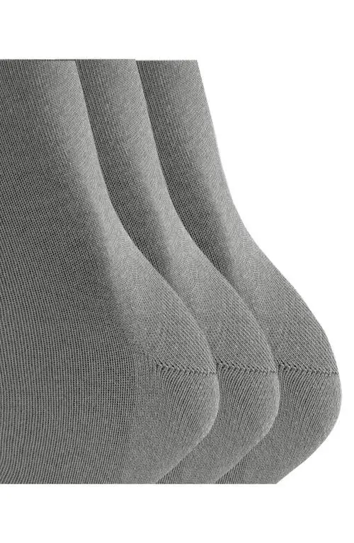 Falke 6-pack Cotton Blend Crew Socks - Grey Mix