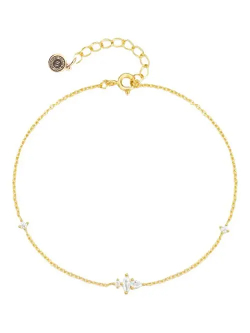 HOLLYWOOD SENSATION Lunar Bliss Cable Chain Bracelet - Gold