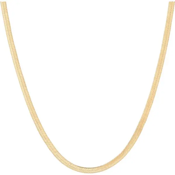 HOLLYWOOD SENSATION Plated Snake Chain Necklace - Gold