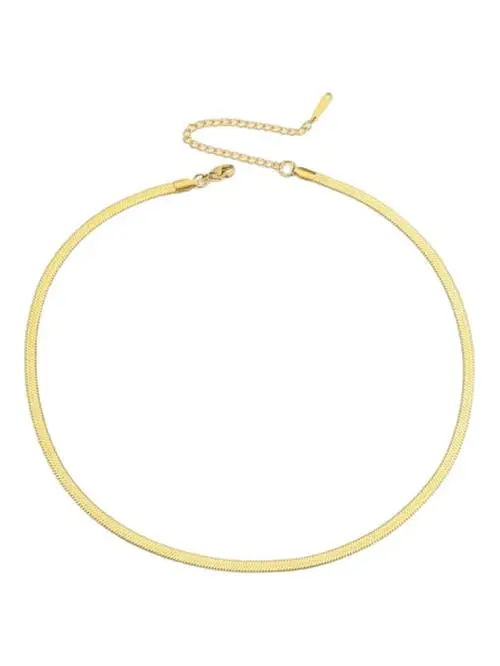 DLORIA Hollywood Sensation Plated Snake Chain Necklace
