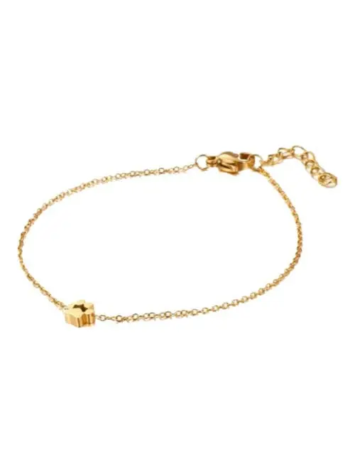HOLLYWOOD SENSATION Paw Charm Adjustable Bracelet - Gold