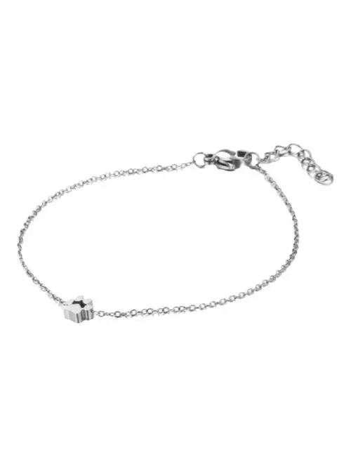 DLORIA Hollywood Sensation Paw Charm Adjustable Bracelet - Silver