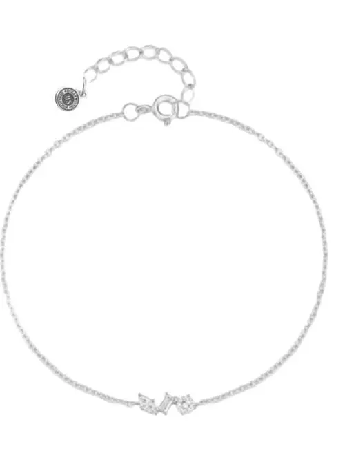 DLORIA Hollywood Sensation Silvana Chain Link Bracelet - Silver