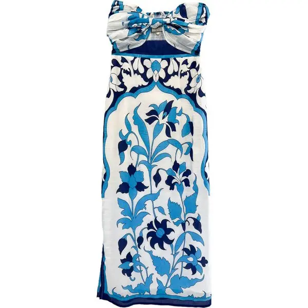 chinese dress ladies Venus Strapless Ruffle Maxi Dress | Field of Flowers
