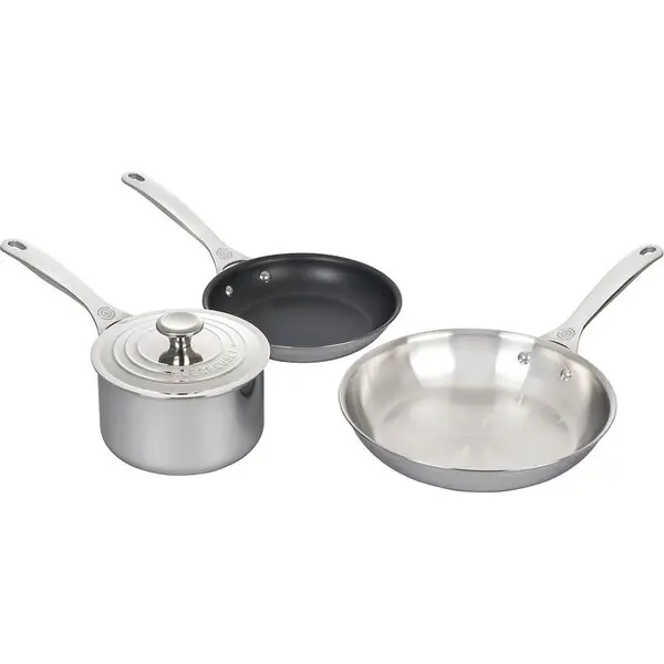 LE CREUSET 6-piece Signature Stainless Steel Cookware Set - Silver