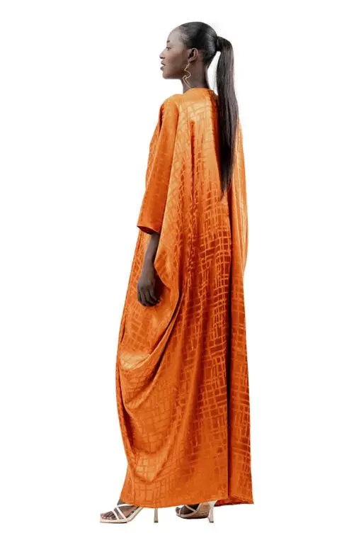 DIARRABLU Naim Maxi Wrap Dress - Dhaw Rust