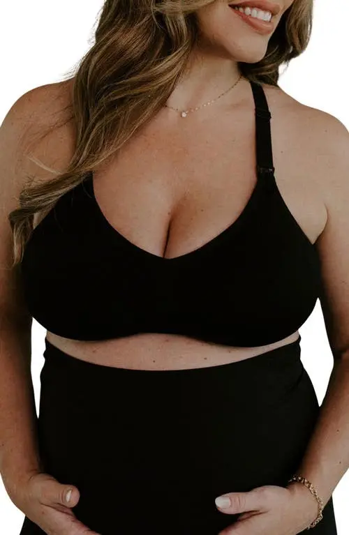 BLUSH + BASHFUL Bashful Maternity & Nursing Bra - Black
