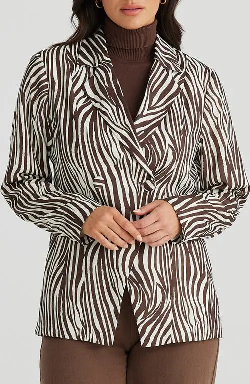 BRAVE+TRUE Blake Abstract Striped Jacket