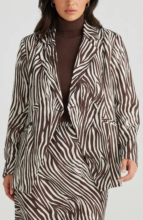 BRAVE+TRUE Blake Abstract Striped Jacket