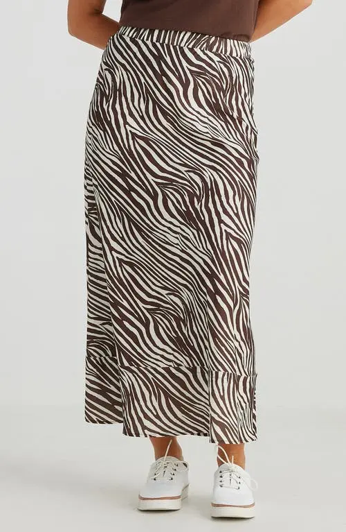 BRAVE+TRUE Corrine Bias Cut Maxi Skirt - Zigby