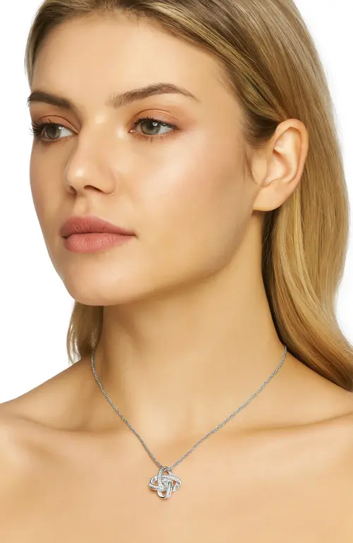 DLORIA Hollywood Sensation Knot Pendant Necklace