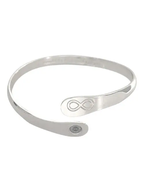 DLORIA Hollywood Sensation Engraved Friendship Cuff Bracelet - Silver