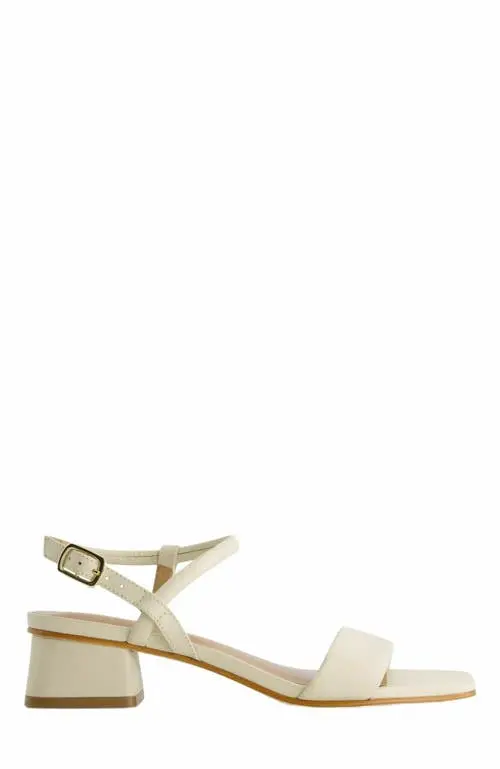 Bernardo Josei Low Heel Sandal - Eggshell