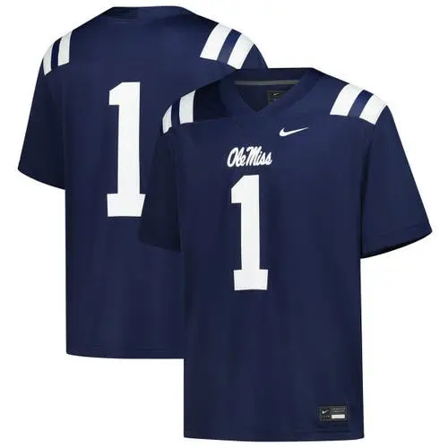 Nike Ole Miss Rebels Untouchable Football Jersey - Navy