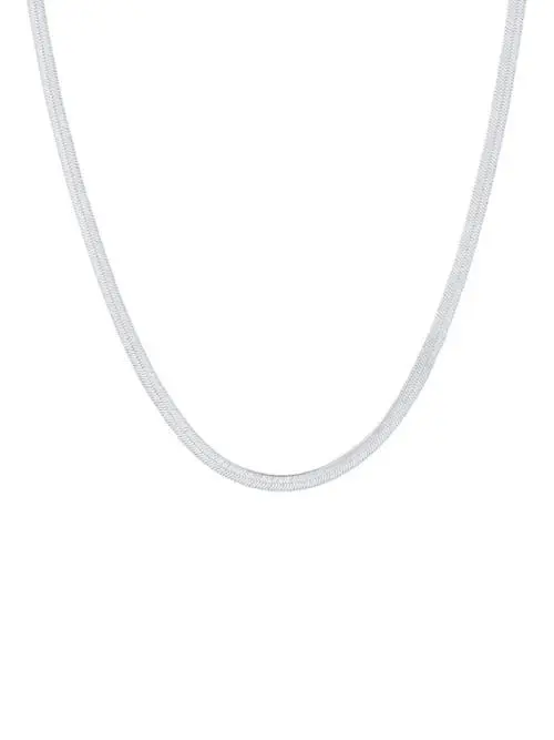HOLLYWOOD SENSATION Snake Chain Necklace - Silver