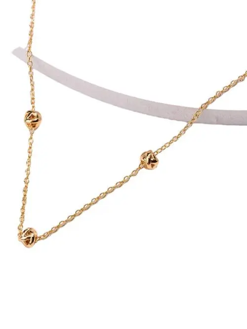 HOLLYWOOD SENSATION Love Knot Necklace - Gold