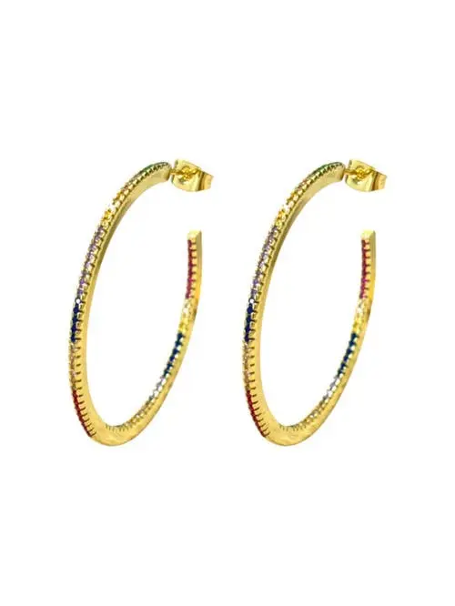 HOLLYWOOD SENSATION Hoop Earrings - Gold