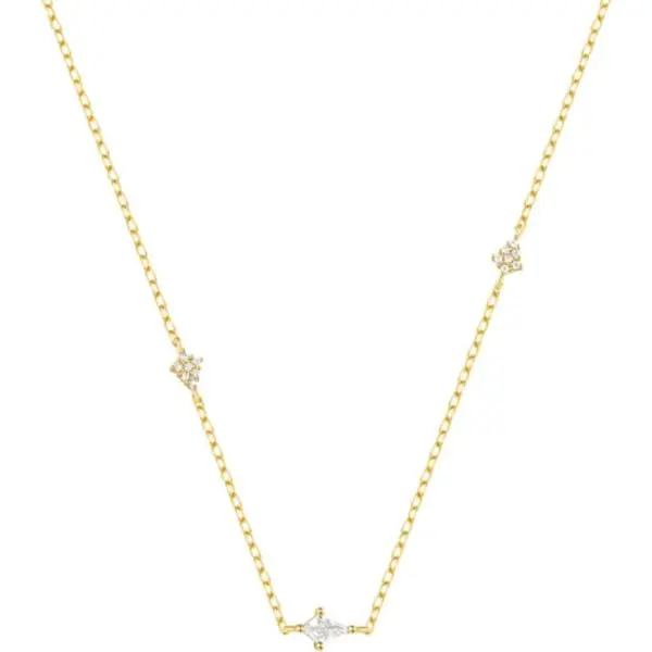 HOLLYWOOD SENSATION Radiant Starburst Necklace - Gold