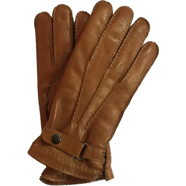 PAULA ROWAN Hamilton Leather Gloves - Taupe
