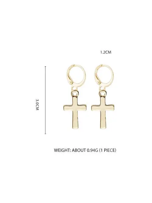 DLORIA Cross Dangle Earrings