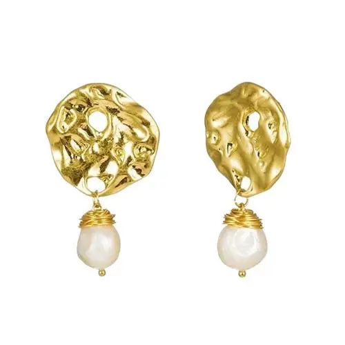 DLORIA Hollywood Sensation Baroque Pearl Drop Earrings