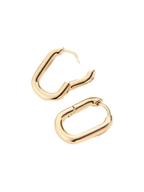 DLORIA Hollywood Sensation Lurienne Rectangle Hoop Earrings