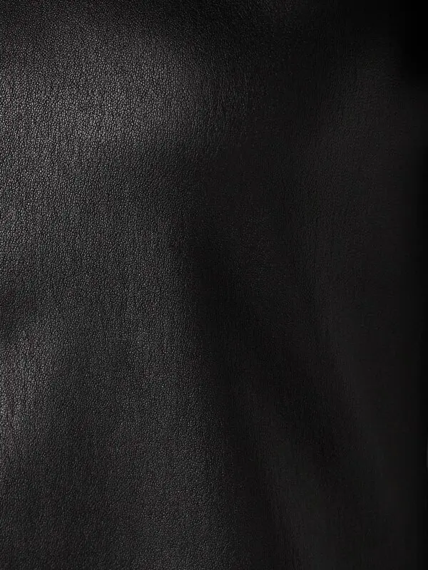 Stouls Leather T-shirt - Black